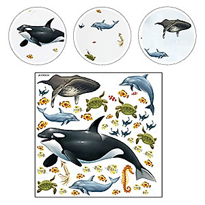1Pc Marine Life Whale Wall Sticker Room Decal Lovely Home DecorationHome Decor for Celebration Party