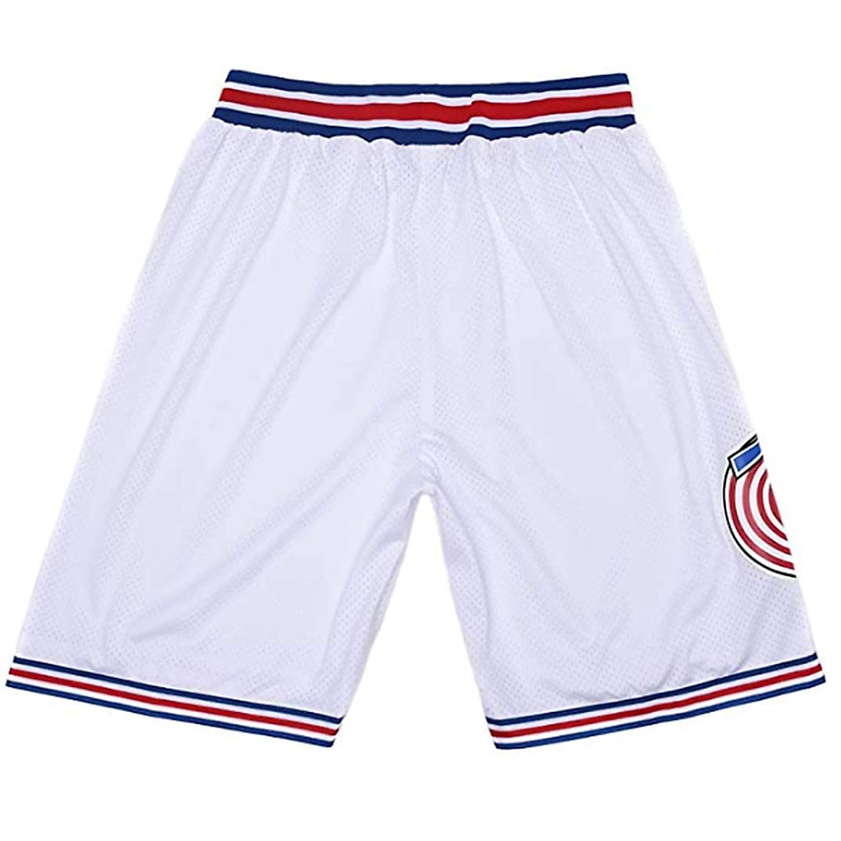 brand Mens Space Movie Basketball Shorts T Squad Shorts White S