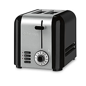Cuisinart CPT-320P1 Compact 2-Slice Toaster, Brushed Stainless
