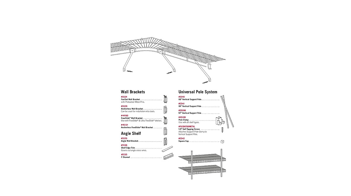 Rubbermaid FreeSlide Wire Shelving 16-Inch Closet Organizer