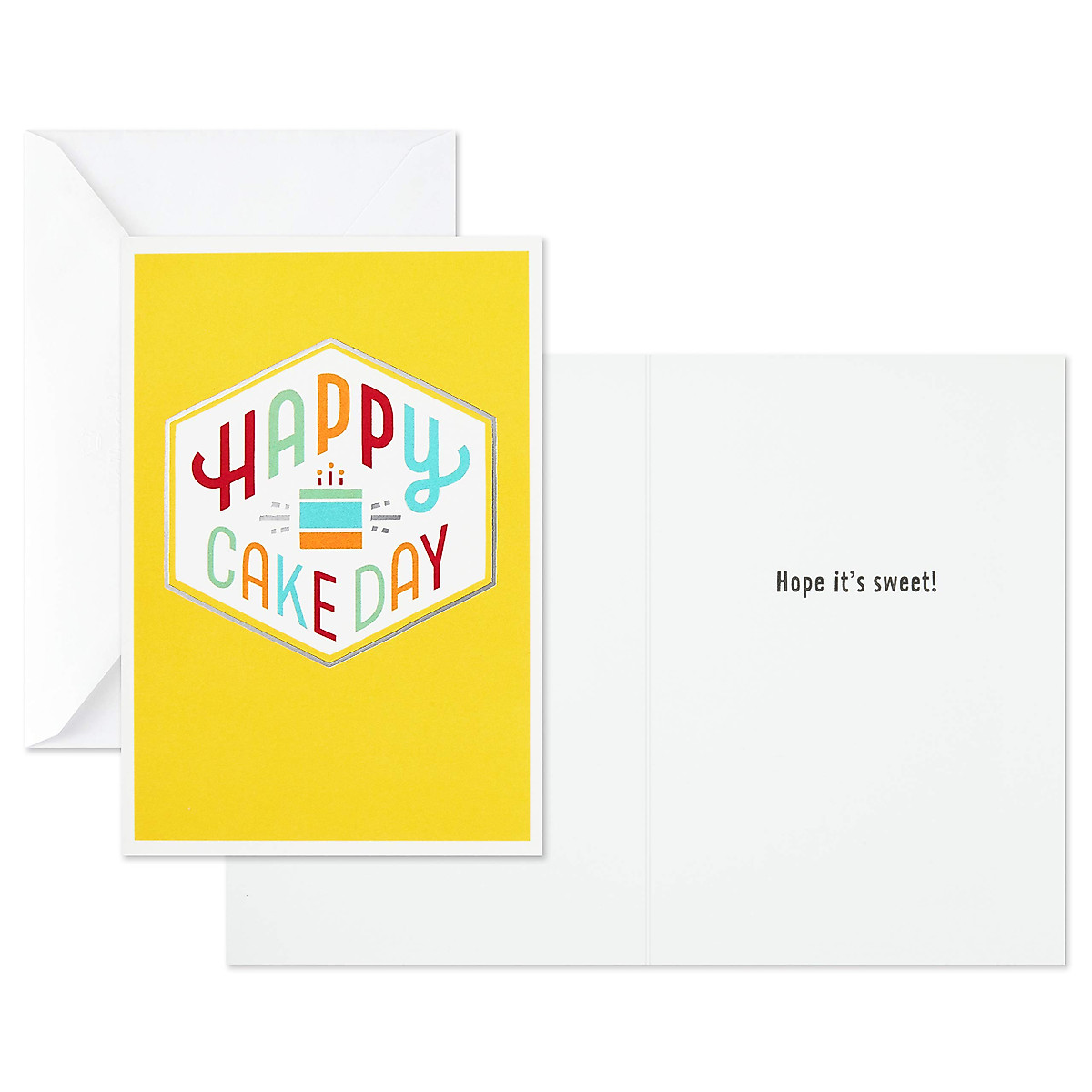 Hallmark Birthday Cards Assortment, Happy Cake Day (12 Cards with Envelopes)