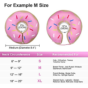 Leo IRis Inflatable Cone Collar for Large Medium Small for Dogs Cats Soft Dog Cone Adjustable E Collar Dog Neck Donut Dog Cone Alternative After Surgery to Prevent from Biting Licking with Pump