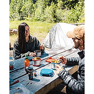 Arctic Zone Leak Proof Thermal Vacuum Insulated Food Jar Container with Safe & Easy 4 Lock Lid for Hot and Cold Food, 16oz Capacity - Grey