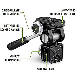 Vortex Optics Pro Car Window Mount | Use with Binoculars & Spotting Scopes