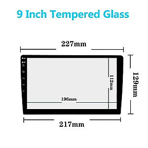 Screen Protector 9 inch Car GPS Navigation Tempered Glass Screen Universal Car Stickers Fit for Podofo Teyes CC3 CC2 CC2L Spro X1 Plus Double Din Android Car Stereo Multimedia Video Player (9 inch)