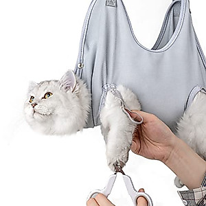 LMOPU Cat Grooming Hammock,Dog Grooming Harness,Cat Bag for Nail Trimming,Dog Sling for Nail Clipping,Holder for Nail Clipping,Quick Dog Bath,Drying Dog Hair