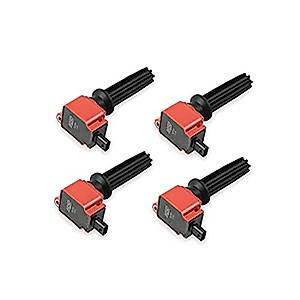 82594 MSD Ignition Coil - Ford EcoBoost - 2.0L/2.3L L4 - Red - 4-Pack