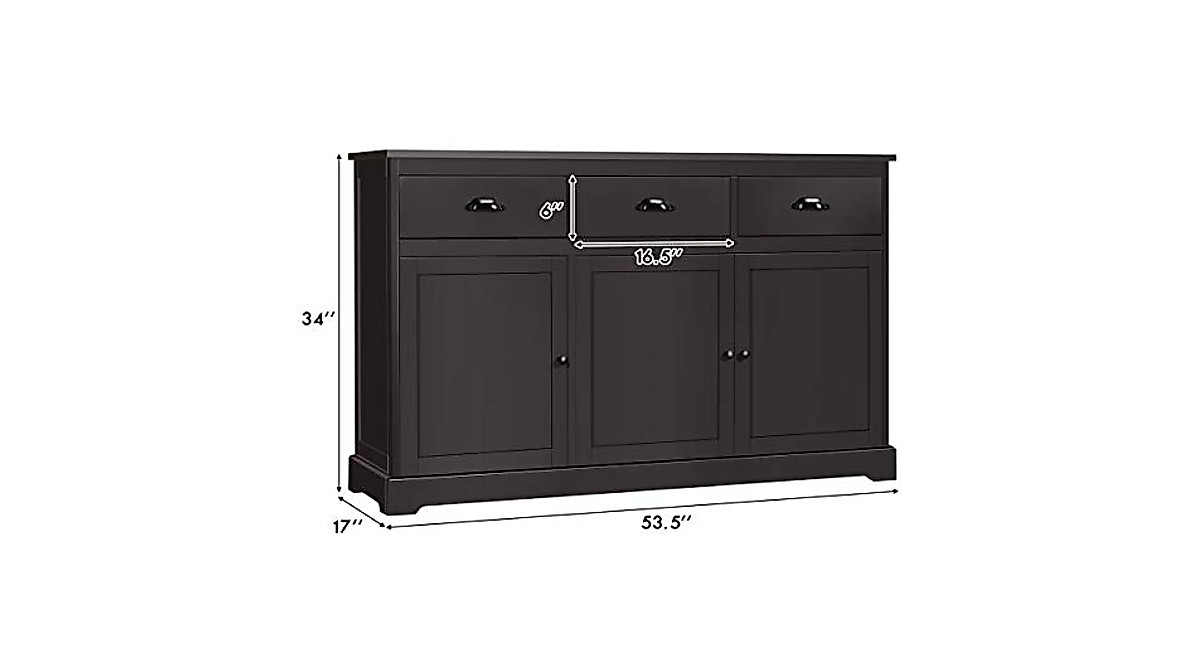 DORTALA Kitchen Buffet Sideboard - Stylish Storage for Dining & Home