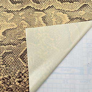 Yifely Snake Skin Print Tabletop Protect Paper Self-Adhesive Shelf Liner Makeup Cabinet Decor 17.7 Inch by 9.8 Feet