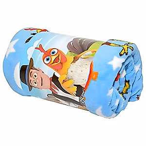 LA GRANJA DE ZENÓN Flannel Blanket 1 Square El Reino Infantil | Super Soft Plush Throw Blanket | Kids Bedroom Decor