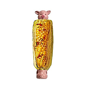 Outset Piglets Corn Holders, 1” x 2.5” x 1”, Pink