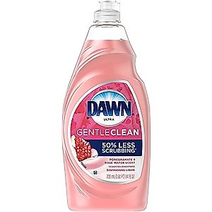 Dawn Gentle Clean Dishwashing Liquid 16.2 oz, Pomegranate & Rose Water Scent (Pack of 3)