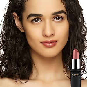 Mented Cosmetics Nude Lipstick for Women, Semi-Matte Long-Lasting Lip Stick, Moisturizing Vegan, Paraben & Cruelty-Free, Enhances All Complexions, Perfect for Everyday Makeup, Pretty in Pink