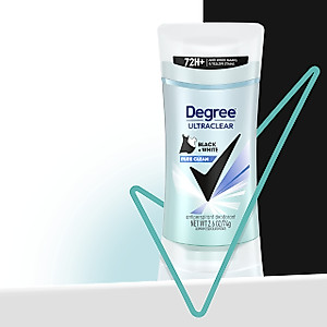 Degree Antiperspirant for Women Protects from Deodorant Stains Pure Clean Deodorant for Women 2.6 Ounce (Pack of 4)