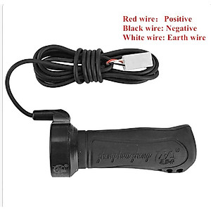 Keenso 12V 500W Throttle Motor Brushed Speed Controller & Throttle Grip for Electric Bicycle Scooter E‑Bike