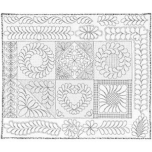Skillbuilder 2 Machine Quilting Practice Panel 36"x44"