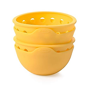 OXO Good Grips Silicone Egg Poachers (Set of 2),Yellow