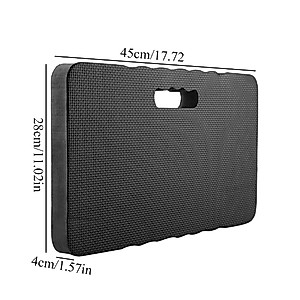 TOPINCN Kneeling Pad EVA Durable Portable Waterproof Comfortable Garage Garden Kneeler Mat Kneel Cushion Knee Protection(Black)