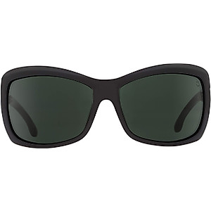 Spy Optic Farrah Sunglasses,Black/Happy Gray/Green Polar,62 mm