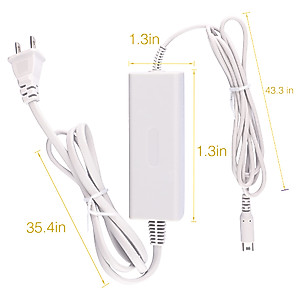 Charger Kits for Wii U Gamepad, AC Power Adapter Charger and USB Charging Cord for Nintendo Wii U Gamepad Remote Controller