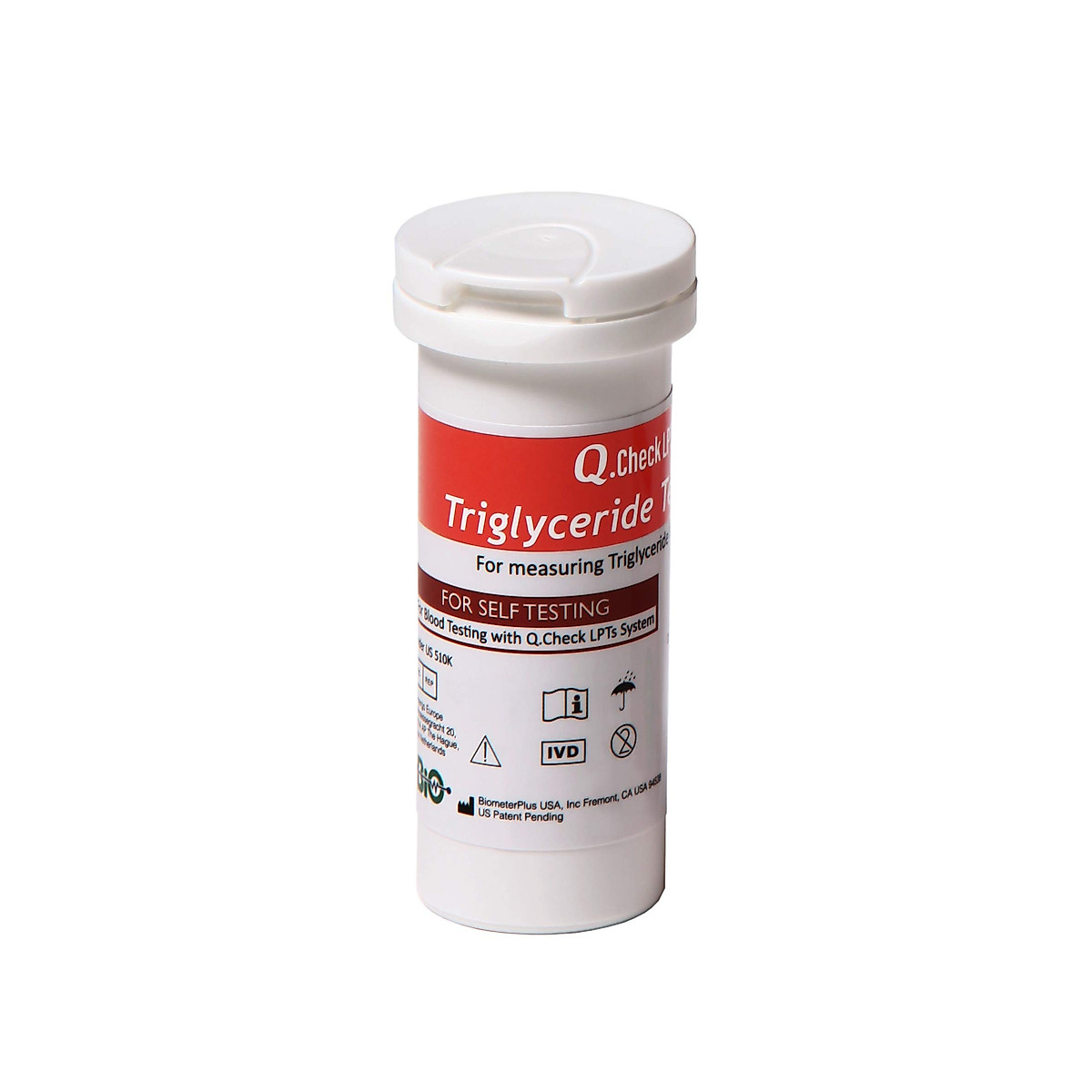 BiO Q.Check LPTs Triglyceride Test Strips, 5 Counts, Used with Q.Check LPTs Meter ONLY (Sold Separately)