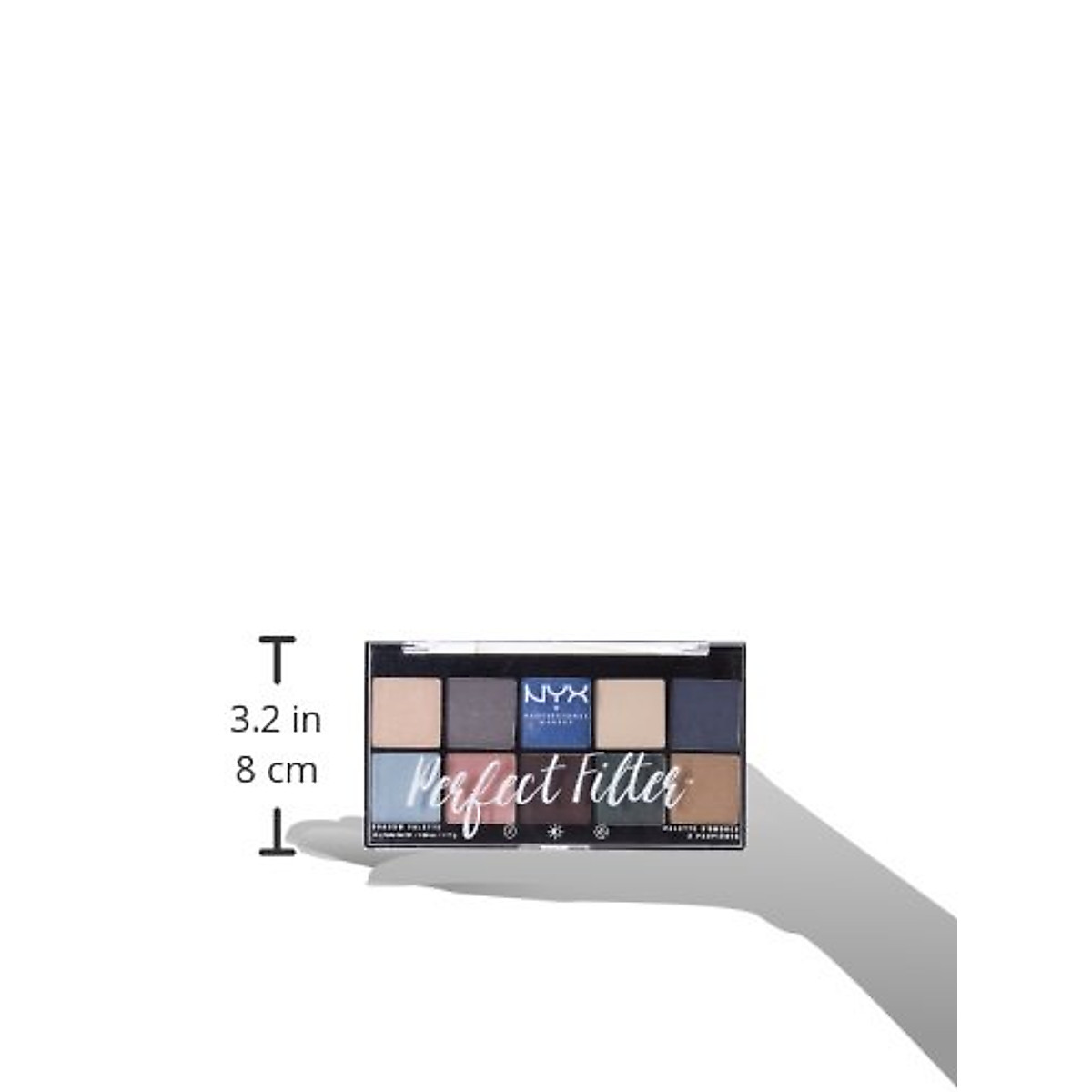 NYX PROFESSIONAL MAKEUP Perfect Filter Shadow Palette, Eyeshadow Palette, Marine Layer