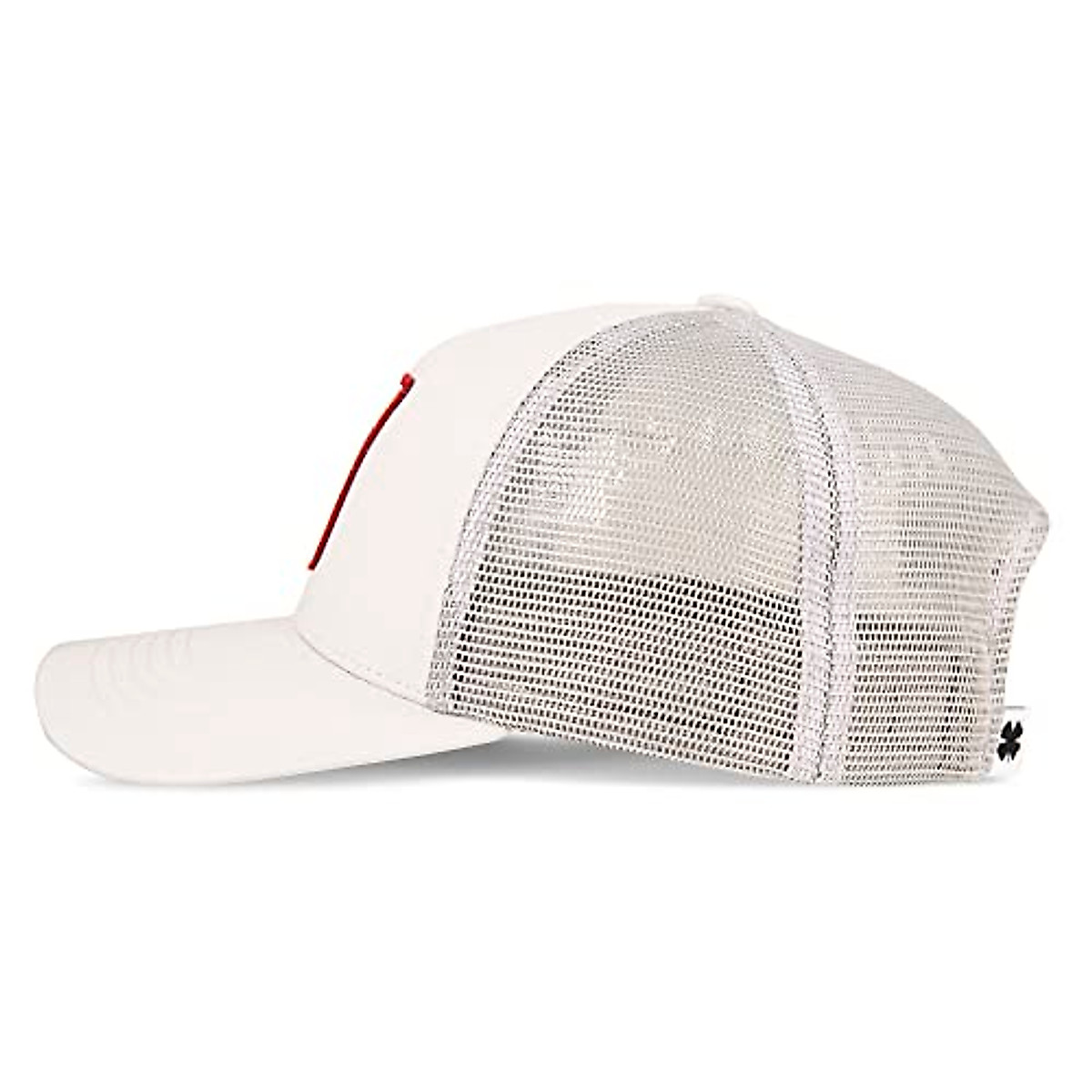 Lucky Brand Standard Trucker Mesh-Back Cap with Adjustable Snapback for Men and Women (One Size Fits Most), Clover Patch-Light Grey