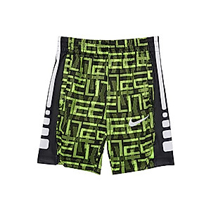 Nike Boy's Elite All Over Print Stripe Short (Little Kids) Volt 4 Little Kid