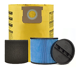 Shop-Vac 9627706 Contractor Series Wet Dry Vacuum, Stainless Steel Tank, 10 Gallon, 1-1/2 Inch x 12 Foot Lock-On Hose, 105 CFM, (1-Pack)