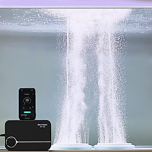 Aquarium Ultra-Quiet Air Pump - Adjustable Fish Tank Aerator with Dual Outlet Pump, 8w 8L/min Oxygen Pump for 20-600 Gallon Tank (Only Air Pump)