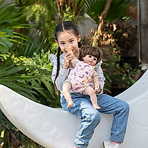 GAGAKU Doll Carrier Doll Accessories Stuffed Animal Carrier with Adjustable Straps for Kids – Pink (Stars)