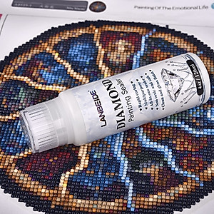 LANBEIDE Diamond Painting Sealer 120ML, 5D Diamond Painting Glue Permanent Hold & Shine Effect Sealer for Diamond Painting and Puzzle Glue (4 OZ)