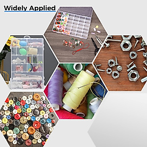 Anjetan 36 Grids Clear Plastic Organizer Box