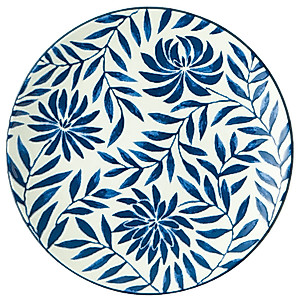 TAMAKI T-937112 Aica Plate L, Botanical Leaf, Diameter 8.7 x Height 1.0 inches (22.0 x 2.5 cm), Scandinavian, Modern, Stylish, Gift, Microwave, Dishwasher, Oven Safe