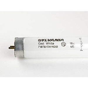 Sylvania 23030 - F18T8/CW/K/30 - 18 Watt Cool White Fluorescent Appliance Light Bulb, 30" Length