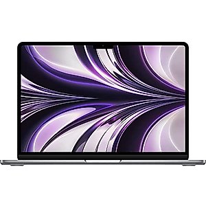 2022 Apple MacBook Air with Apple M2 Chip (13-inch, 8GB RAM, 512GB SSD) Space Gray (Renewed)