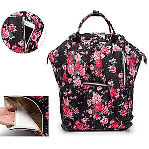 JUSTSWAG Aeiniweraabbcc TANGDIAABBCC Large Diaper Bag Backpack, Totech Multifunction Travel Backpack with Stroller Straps for Mom/Dad with USB Charging Port