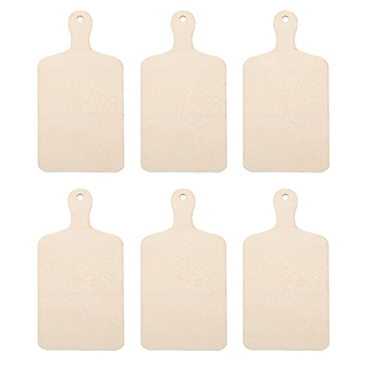 Operitacx 6Pcs Mini Wooden Cutting Board Craft with Handle Wooden Chopping Board Small Serving Board Rustic Paddle Kitchen Board Cooking Butcher Block for Home Kitchen Decor 4.5x2.36inch