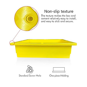 Uni-Green Shower Niche Ready for Tile 16" ×14" × 4" Bathroom Recessed Shower Niche Rectangle Leak Proof Shower Shelf Organizer for Shampoo & Toiletry Storage Yellow