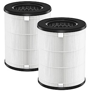 AP-T20 Replacement HEPA Filter Compatible with Homedics AP-T20 and AP-T20WT Purifier, 3-in-1 True HEPA Replacement Filter, Part# AP-T20FL, Pack of 2