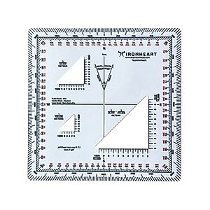 Ironheart Military Protractor Accurately Cut for Land Navigation