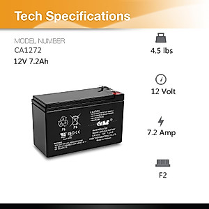 Casil 12V 7.2Ah Razor Replacement Battery Compatible with e200s, e225, e300, e300s, e325 2 Pack