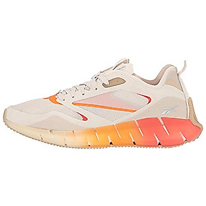 Reebok Women's Zig Kinetica Horizon Cross Trainer, Alabaster/Utility Beige/Carotene, 9