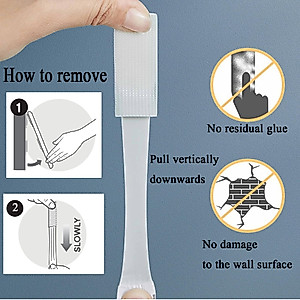 Gisde Large Picture Hanging Strips Heavy Duty, 16-Pairs(32 Strips) Sticky Picture Hangers for Walls No Damage Wall Picture Hangers Without Nails Refill Adhesive Poster Strips