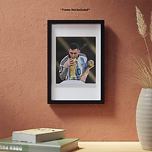 Ikonic Fotohaus Lionel Messi Argentina Goat Signed Photo Autograph Print Wall Art Home Decor