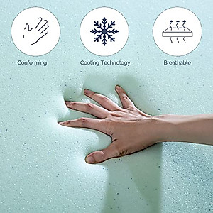 IULULU 6 Inch Twin Size Memory Foam Mattress, Bed in a Box Mattresses, Breathable Removable Quilted Cover, Medium Feeling, White