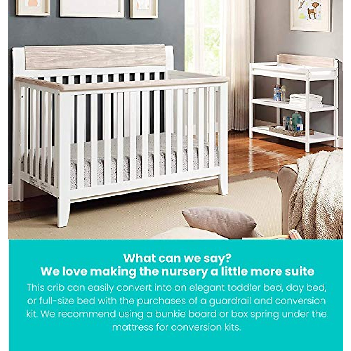 Suite Bebe Hayes Toddler Guard Rail, White