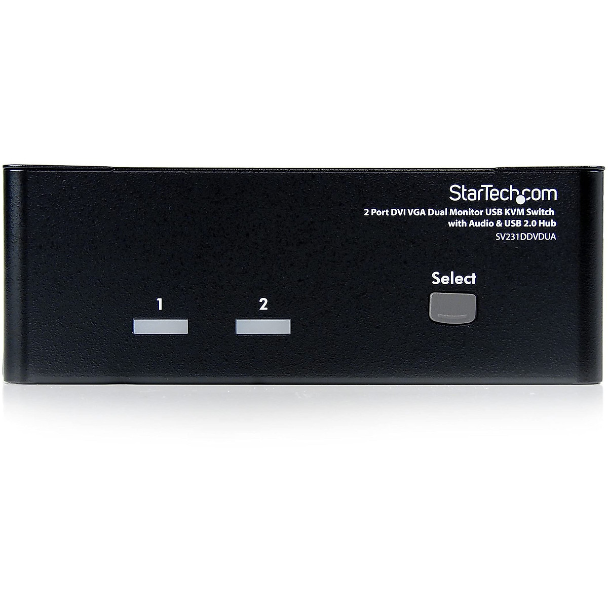 StarTech.com 2 Port KVM Switch - DVI and VGA w/ Audio and USB 2.0 Hub – Dual Monitor / Display / Screen KVM Switch - DVI VGA , TAA (SV231DDVDUA)
