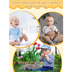 Jecery 60 Pairs Baby Socks Low Cut Stretch Cotton Ankle Socks Unisex Baby Socks Infant Socks for Newborn Toddler Boys Girls 0-6 Months Baby Socks