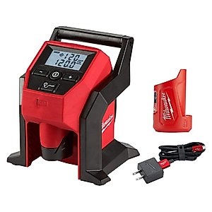 Milwaukee 2475-20T M12 12-Volt Lithium-Ion Cordless Inflator Kit with 2.0 Ah Battery and Travel Charger